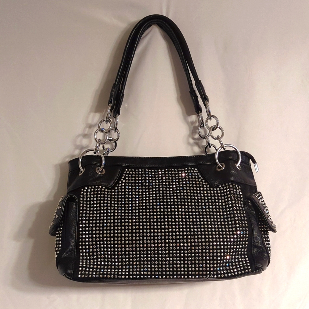 Rhinestone Bling Shoulder Bag - Gem